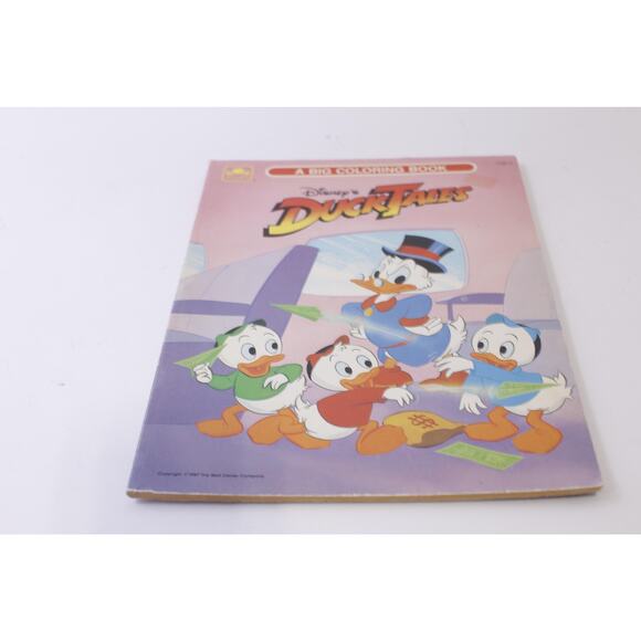 Jewelry | Ducktales Uncolored Big Coloring Book Golden 1987 Disney ...